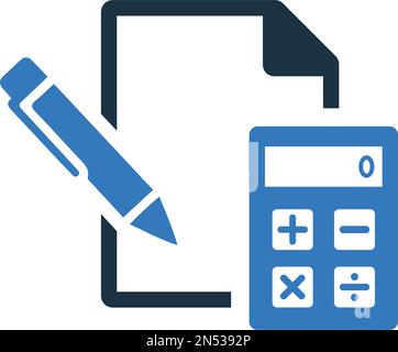 Calculator, calculation icon - Use for commercial purposes, print media ...