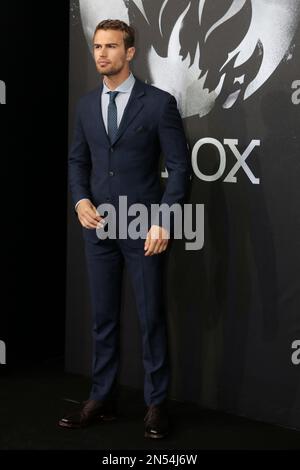 British actor Theo James arrives for the German film premiere of ...