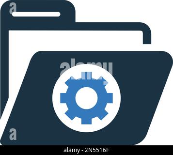Folder icon. Data organization. Editable vector Stock Vector Image & Art - Alamy