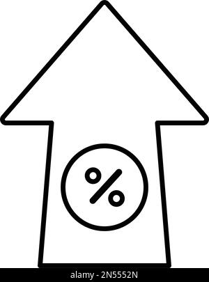 High, interest, rate icon. Well organized simple vector illustration ...