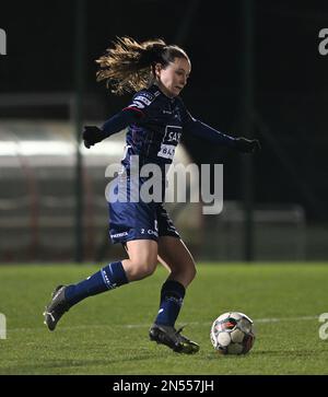 Liege, Belgium. 8th February, 2023. players of Zulte-Waregem with ...