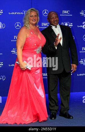 Marvelous Marvin Hagler and his wife Kay Guarrera on the red carpet at ...