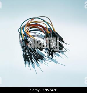 jump wires cables kit microelectronics Stock Photo - Alamy