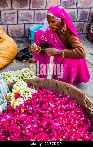 Flower garlands, colourful markets and craftsmen in the old town of ...