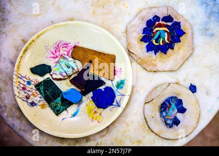 Marble inlay making, handicrafts in Rajasthan, Rajasthan, India Stock ...