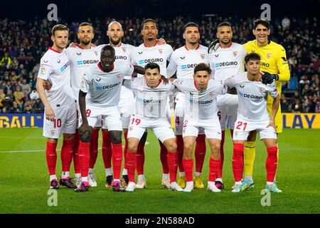 Sevilla FC team group during the La Liga EA Sports match between ...