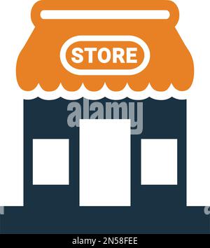 Store, shop icon - Simple editable vector EPS file Stock Vector Image ...