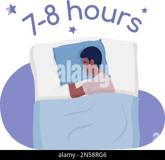 Get enough sleep flat concept vector spot illustration Stock Vector ...