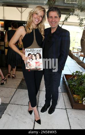 Joseph Cassell, left and Tara Swennen attend The Hollywood Reporter ...