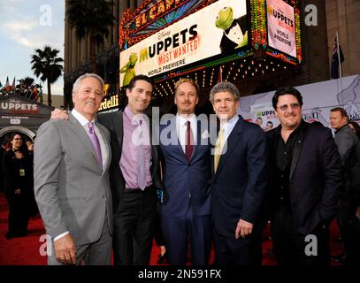 Todd Lieberman, left, and David Hoberman, producers of "Muppets Most ...