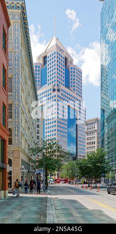 Pittsburgh Downtown: Granite-and-glass-clad Fifth Avenue Place, with ...