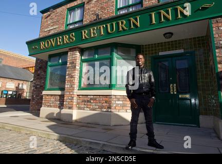 The Rovers Return Inn on the set of the ITV soap opera Coronation ...