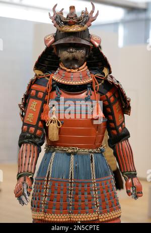 Samurai armor displayed in the Samurai Museum in Kabukicho Shinjuku-ku ...