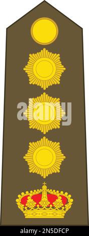 Shoulder pad military officer insignia of the France LIEUTENANT-COLONEL ...