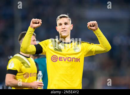 Final celebration, Nico Schlotterbeck (Dortmund) Berlin, January 24 ...