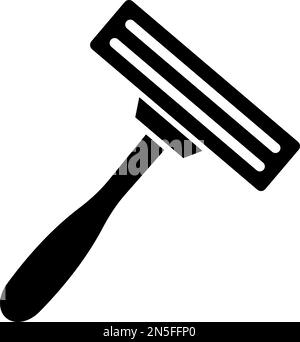 razor blade silhouette design isolated on white background Stock Vector ...