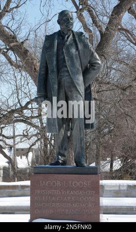 The Jacob Loose statue at Jacob Loose Park in Kansas City, United ...