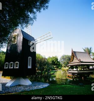Dubai UAE Mushrif Park Miniature Arabic Windtower House "international ...
