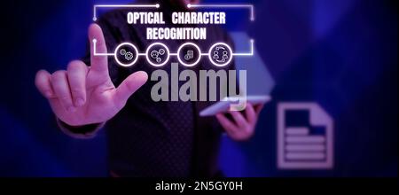 Text showing inspiration Optical Character Recognition. Business ...