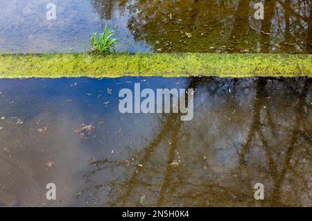 Little dam at a mill race Stock Photo - Alamy