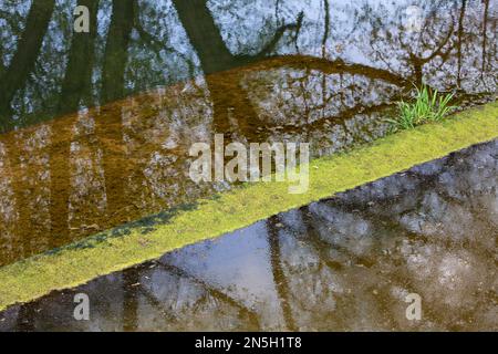 Little dam at a mill race Stock Photo - Alamy