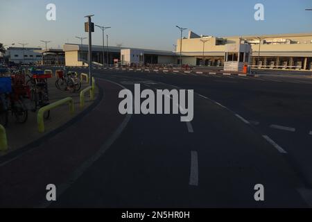 Dubai, UAE - 01-15-2023: Bicycle parked at Fruits and vegetable market ...
