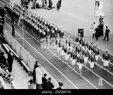 1958 British Empire and Commonwealth Games - Lawn Bowls - Cardiff Stock ...