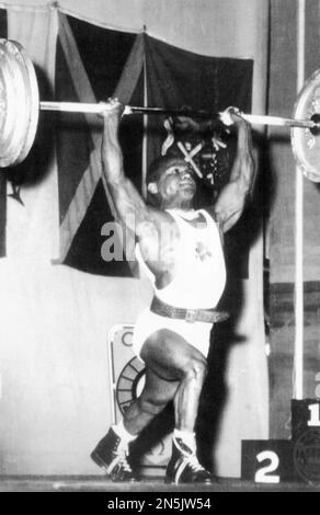 Weightlifting - Precious McKenzie. Precious McKenzie in training Stock ...