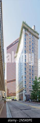 Pittsburgh Downtown: Red-domed apartment high-rise Midtown Towers was ...