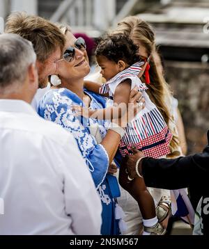 SABA - 09/02/2023, SABA - Princess Amalia and Queen Maxima during a ...