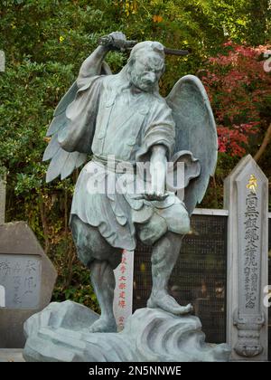 The Tengu Statue at Mount Takao in Japan Stock Photo - Alamy