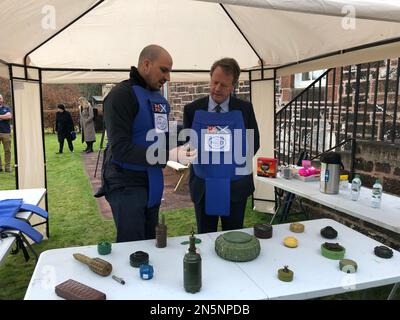 Scottish Secretary Alister Jack (right), with Brigadier Robin Lindsay ...