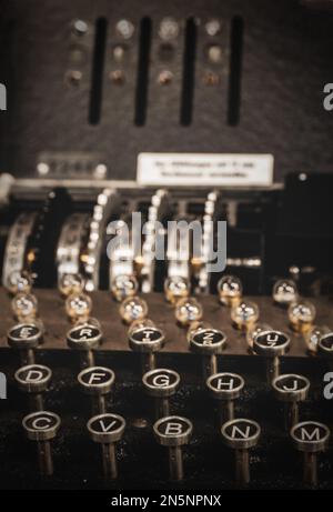 Rare German World War II naval 'Enigma' machine keyboard, bulbs and ...