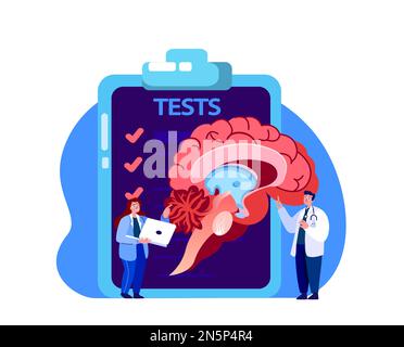 Doctor Neurosurgeon,Neurologist Scientist Examine Brain.Digital ...