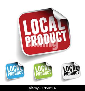 local sticker. local square sign. local. peeler Stock Vector Image ...
