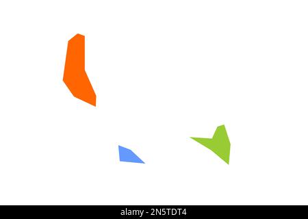 Comoros political map of administrative divisions - autonomous islands ...