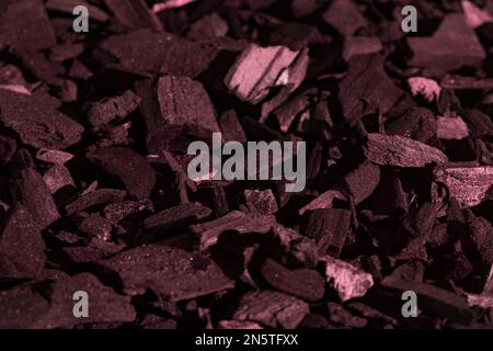 Natural black charcoal with a red tint. Industrial coal. Pile of black ...