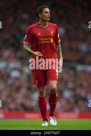 DANIEL AGGER LIVERPOOL FC ANFIELD LIVERPOOL ENGLAND 19 August 2007 ...
