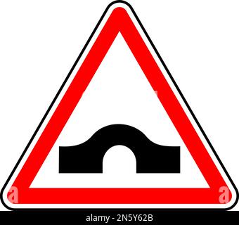 Vector Hump bridge Road Sign Icon Stock Vector Image & Art - Alamy
