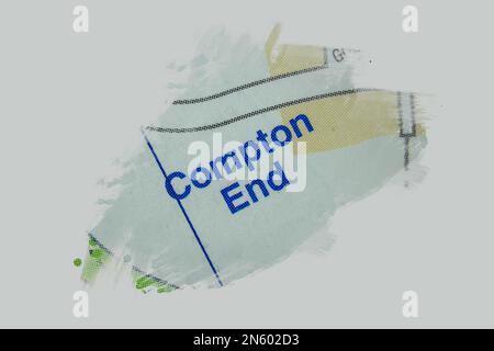 Compton End village, Hampshire, United Kingdom atlas map town name ...