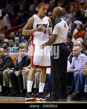 Game official Haywoode Workman and Boston Celtics' Kendrick Perkins ...