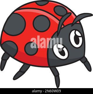 Spring Ladybug Cartoon Colored Clipart Stock Vector Image & Art - Alamy