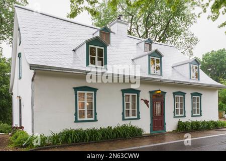 Illuminated old circa 1805 white roughcast with green and burgundy trim ...