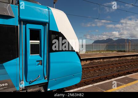 St James Station, Cape Town, South Africa. 2023. Rolling stock of the ...
