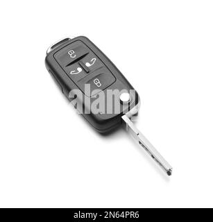 Modern car flip key isolated on white Stock Photo - Alamy