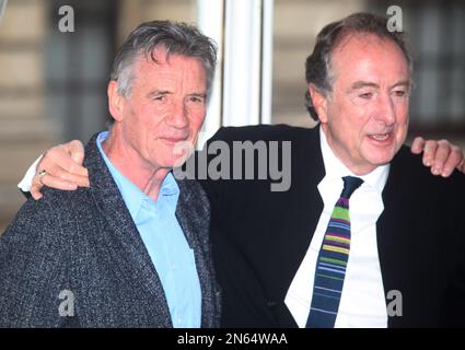 Monty Python s Michael Palin seen here with Led Zeppelin s Robert Plant ...