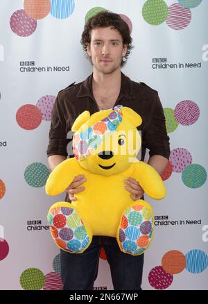 Actor Jack Donnelly poses backstage at the BBC Children in Need Appeal ...