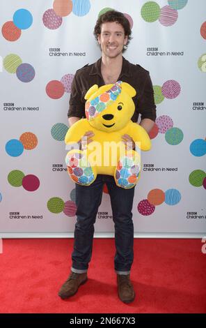 Actor Jack Donnelly poses backstage at the BBC Children in Need Appeal ...