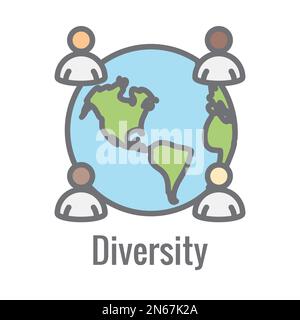 Core Values icon with value driven icon describing aspect of core ...