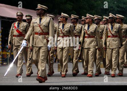 Indian Police Service (IPS) probationers participate in a passing out ...